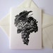 Grapes Note Cards Set of 10 with Matching Envelopes