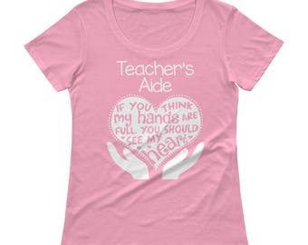 Teachers aide shirt | Etsy