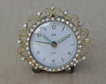 Rhinestone clock | Etsy