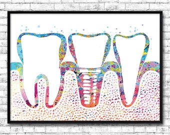 Teeth painting | Etsy