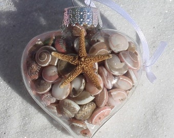 Pink shell ornament | Etsy