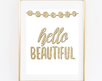 Hello beautiful | Etsy