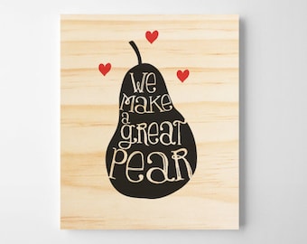 Pear wall decor | Etsy