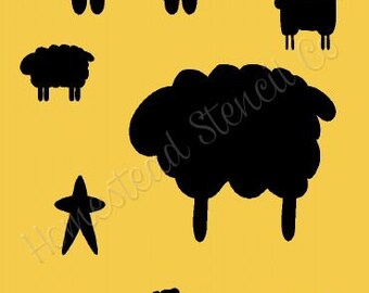Sheep stencil | Etsy