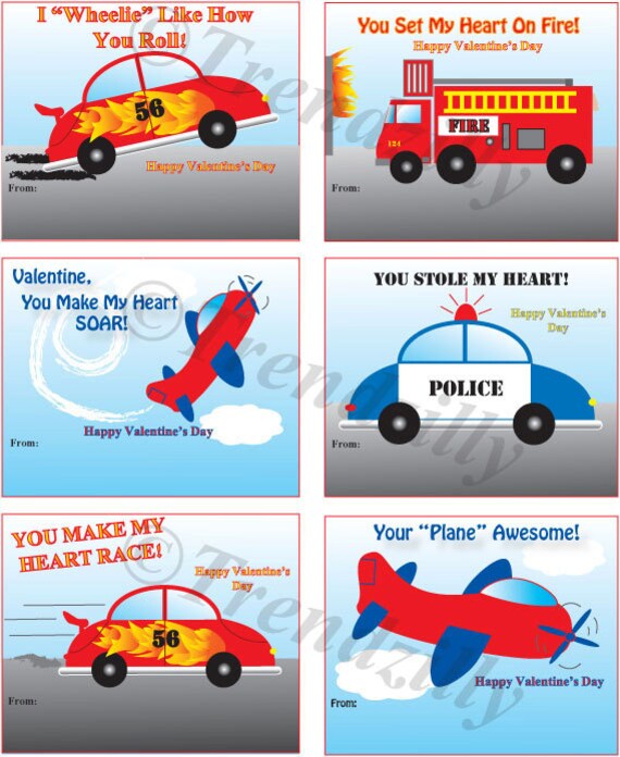 Kids Printable Valentines Boy Valentines Kids Valentine Air