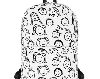 Smiley face backpack | Etsy