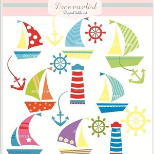 Nautical clip art | Etsy