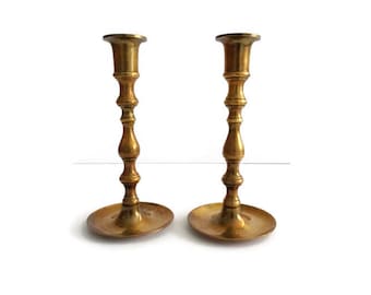 Brass candle holder | Etsy