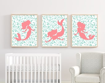 Mermaid wall art | Etsy