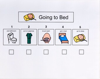 Deluxe Visual Schedule Book for Daily Routines PECS System