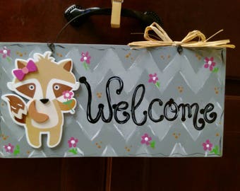 Fox welcome sign | Etsy