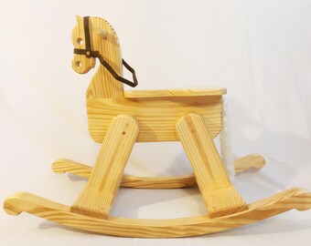 Wooden rocking horse | Etsy