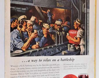 Coca cola print ad | Etsy