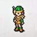 Lucca from Chrono Trigger Magnet Perler Bead Super Nintendo
