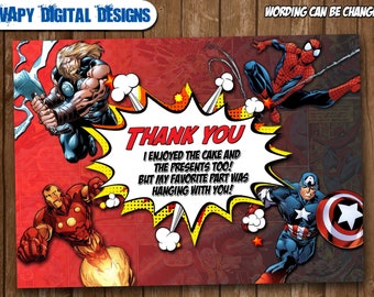 Avengers thank you | Etsy