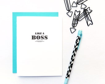 Card for boss | Etsy