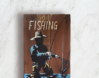 Fly fishing decor | Etsy