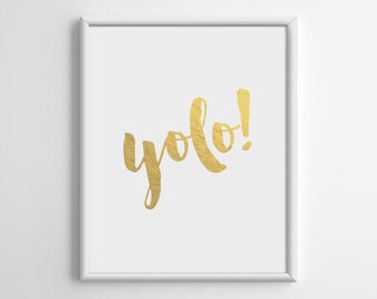 Yolo poster | Etsy
