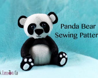 Panda bear pattern | Etsy