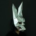 Horror Rabbit half Mask Halloween Mask Halloween Costume