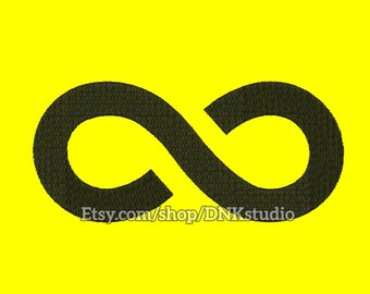Infinity Symbol Embroidery Design Instant Download