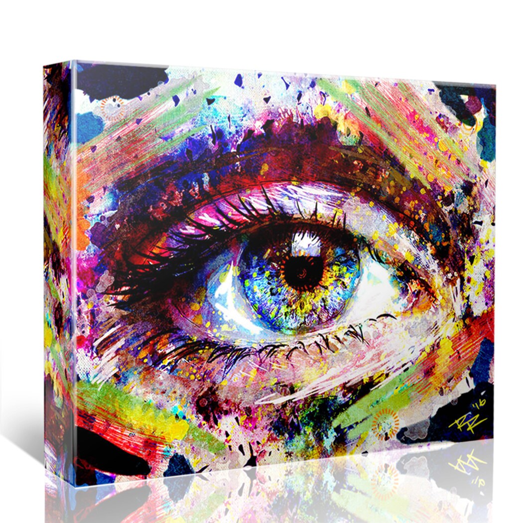 Eye Canvas Art Eyeball Canvas Eye Original painting