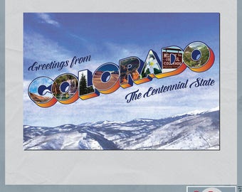 Colorado postcard | Etsy