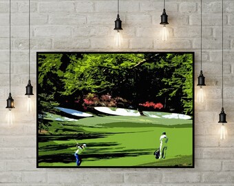 Golf wall art | Etsy