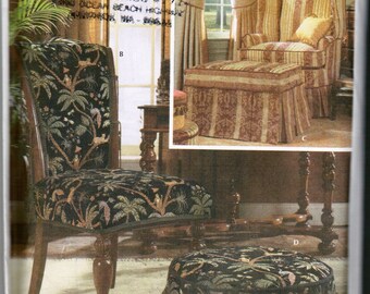 Parsons Chair Slipcover PDF format Sewing Pattern Tutorial