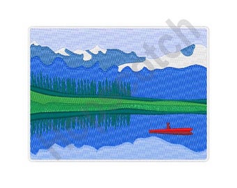 Mountain embroidery | Etsy