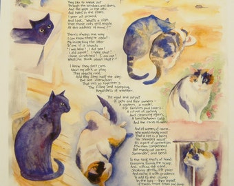 Cat poem | Etsy