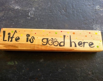 Life is good sign | Etsy