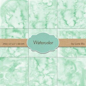 Mint watercolor | Etsy
