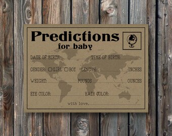 PRINTABLE Baby Gender Voting Chalkboard-Baby Shower Game-Baby