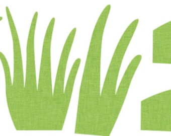 Grass wall decal | Etsy