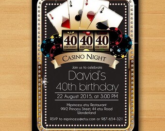 Jackpot invitation | Etsy