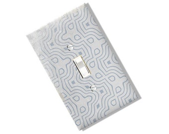 Yellow Floral Scroll Light Switch Cover Plate Homemade Multi