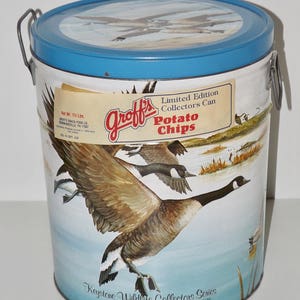 Potato chip tin | Etsy