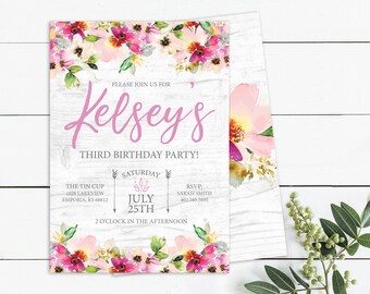 Rustic invitation | Etsy