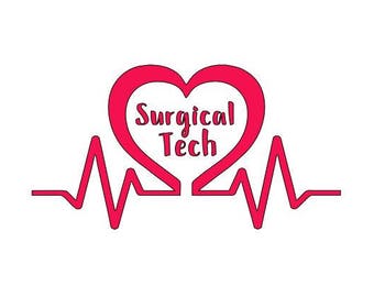 Surgical tech decal | Etsy