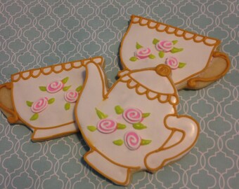 Tea party cookies | Etsy