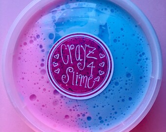 Pink and blue slime | Etsy