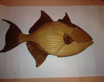 Intarsia wood art | Etsy