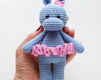 Henrietta Hippo Stuffed Animal Sewing Pattern
