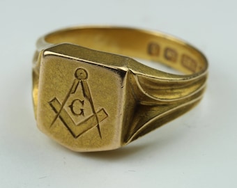 Antique masonic ring | Etsy