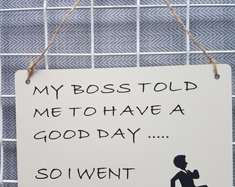 SARCASTIC Desk Signs Funny Desk Sign Funny Signs for Office