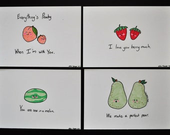 Fruit puns | Etsy