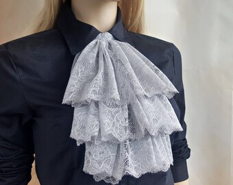 Lace jabot | Etsy