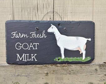 Goat Milk Soap Sold Here Hand Screened Wood Sign
