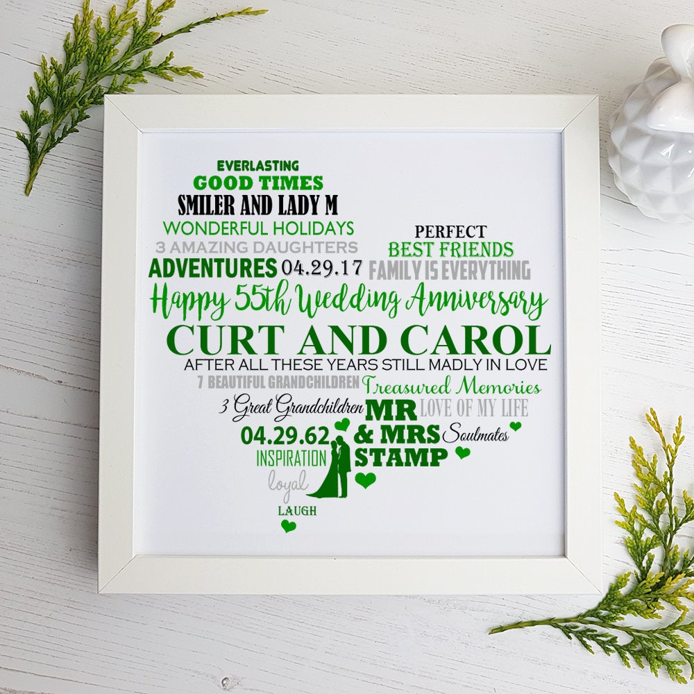 55th ANNIVERSARY 55th Anniversary Gift 55th Wedding 55th ANNIVERSARY 55th Anniversary Gift 55th Wedding
